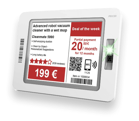 Pricer Electronic Shelf Labels in Cyprus | Handy's Retail Solutions